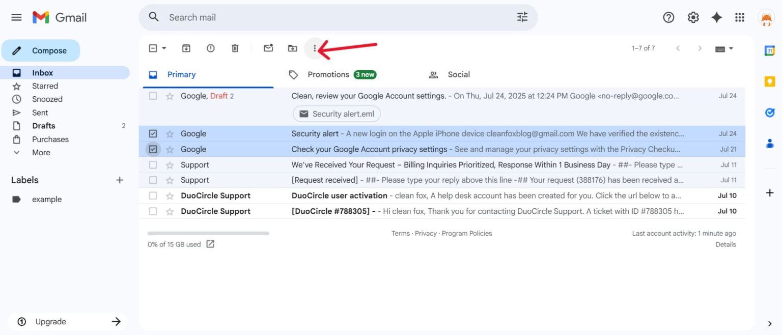 How to Attach an Email in Gmail (Quick Steps) - Cleanfox Blog