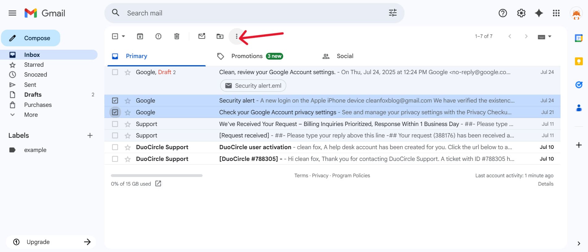 How to Attach an Email in Gmail (Quick Steps) - Cleanfox Blog