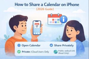 How to Share a Calendar on iPhone (2026 Guide) - Cleanfox Blog
